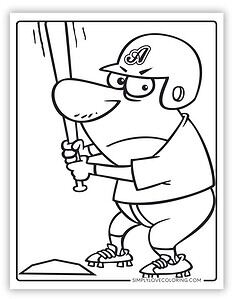 29 Baseball Coloring Pages (Free PDF Printables) - Simply Love Coloring