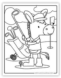 21 Cute Donkey Coloring Pages (Free PDF Printables) - Simply Love Coloring