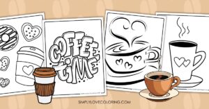 42 Coffee Coloring Pages (Free PDF Printables) - Simply Love Coloring