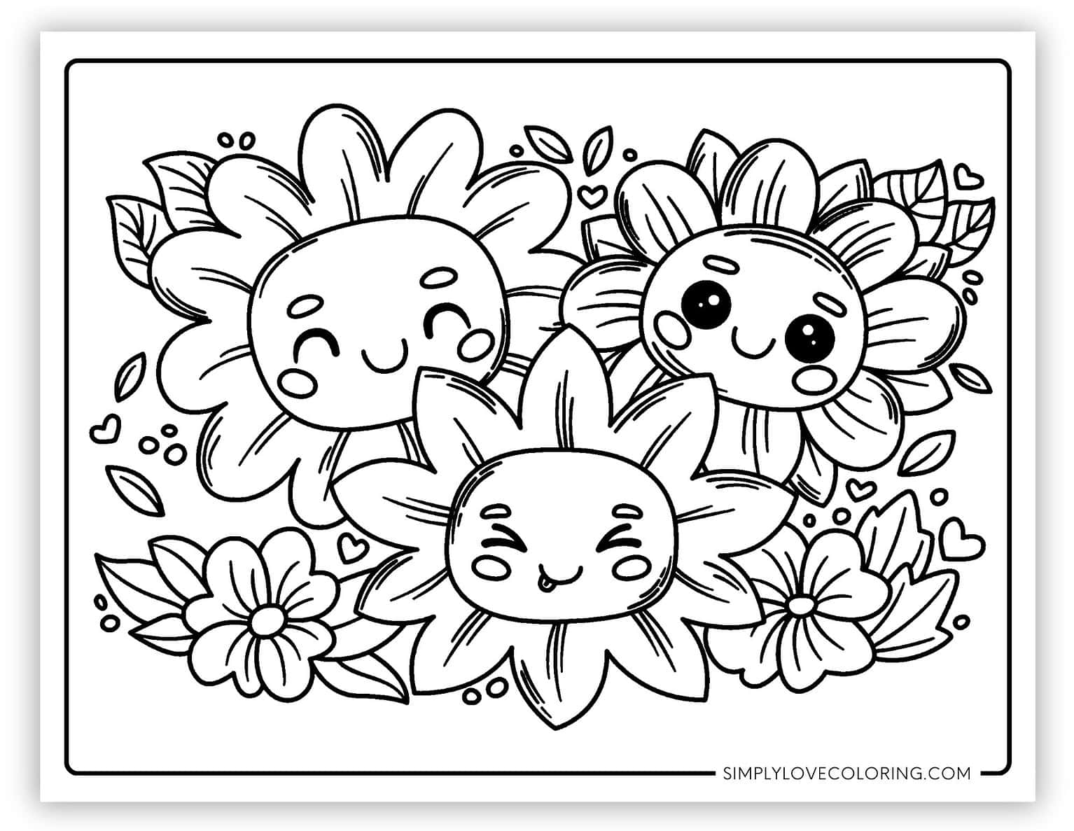 65 Beautiful Flower Coloring Pages (Free PDF Printables) - Simply Love ...