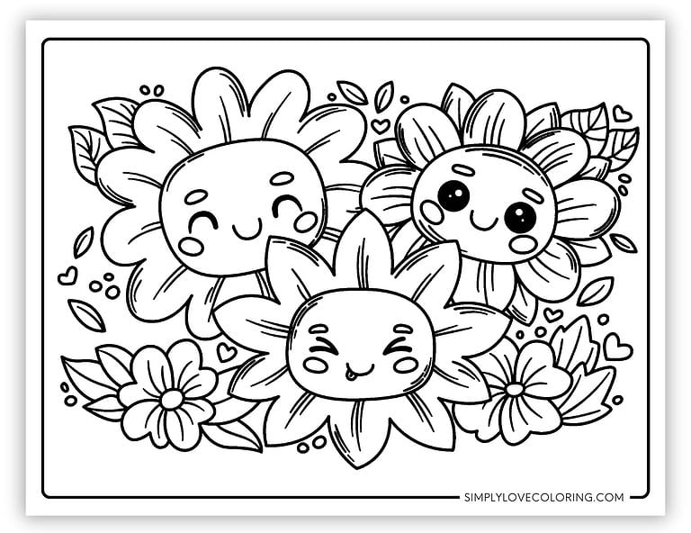 65 Beautiful Flower Coloring Pages (Free PDF Printables) - Simply Love ...