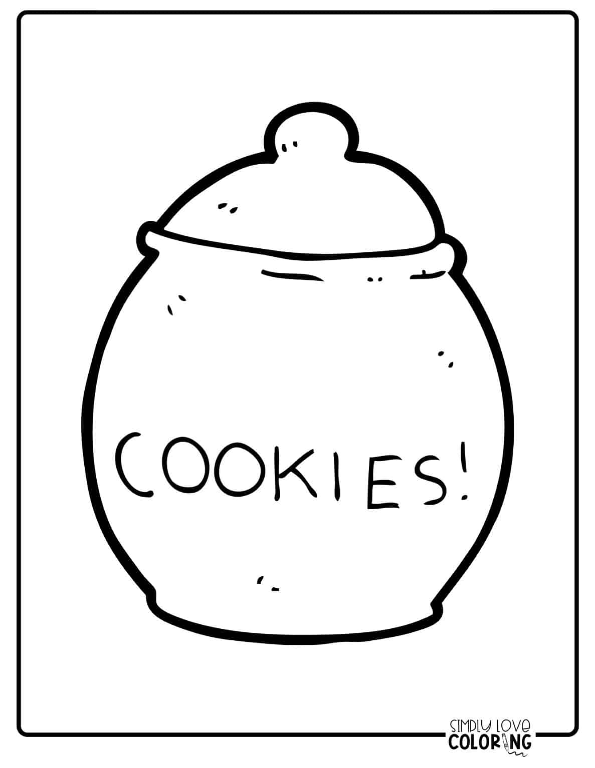 21 Cute Cookie Coloring Pages (Free PDF Printables) - Simply Love Coloring