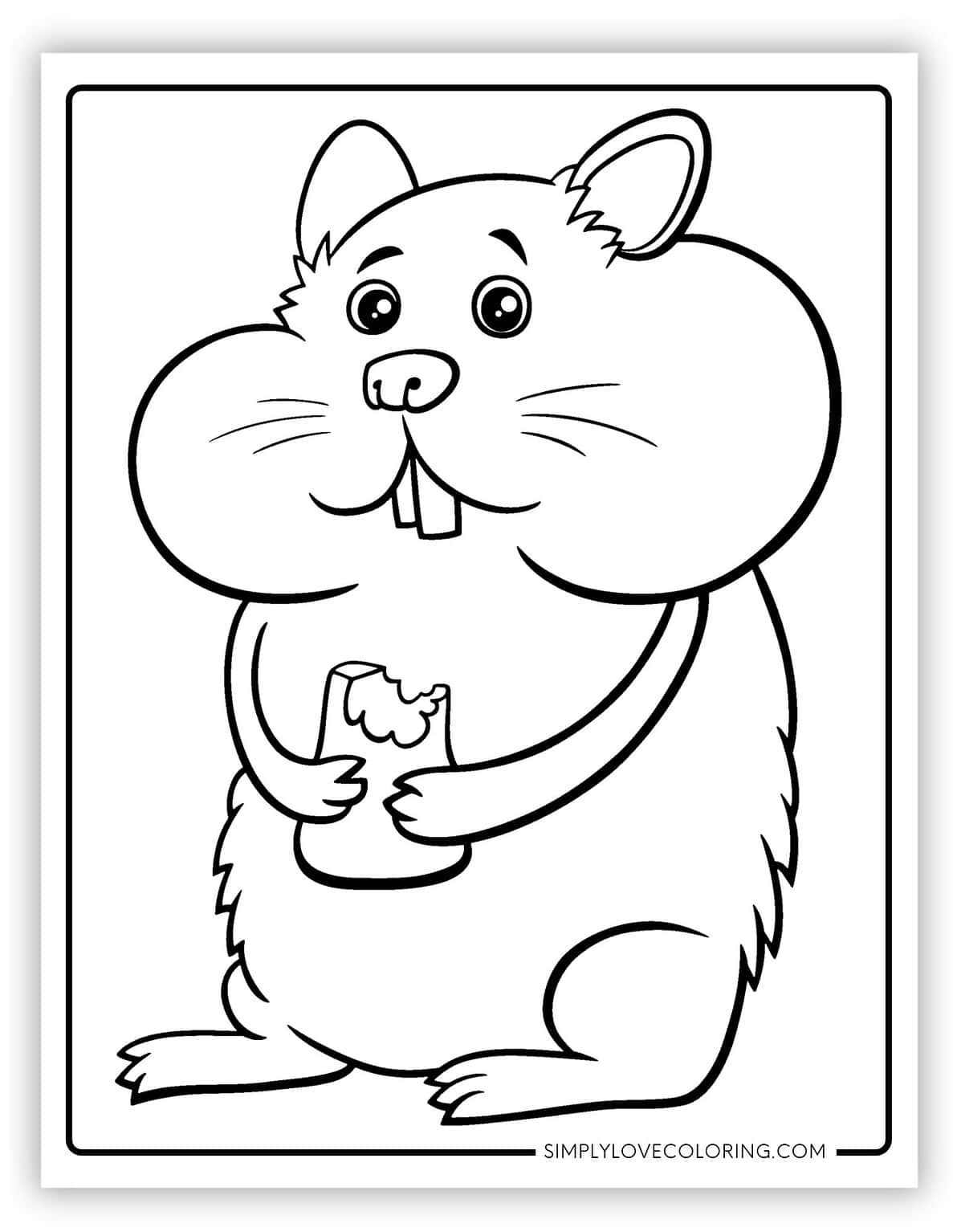 23 Cute Hamster Coloring Pages (Free PDF Printables) - Simply Love Coloring