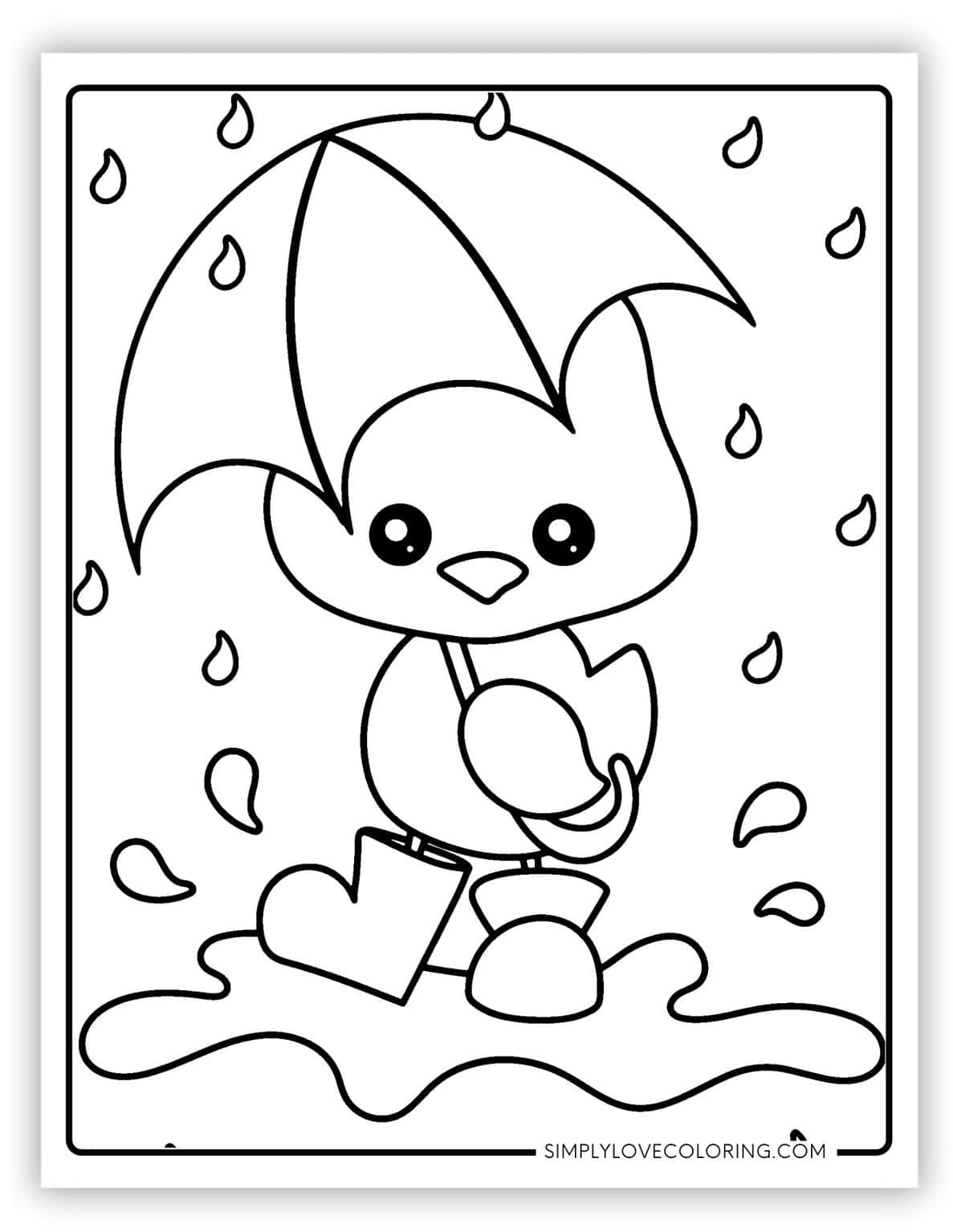 35 Rain Coloring Pages (Free PDF Printables) - Simply Love Coloring