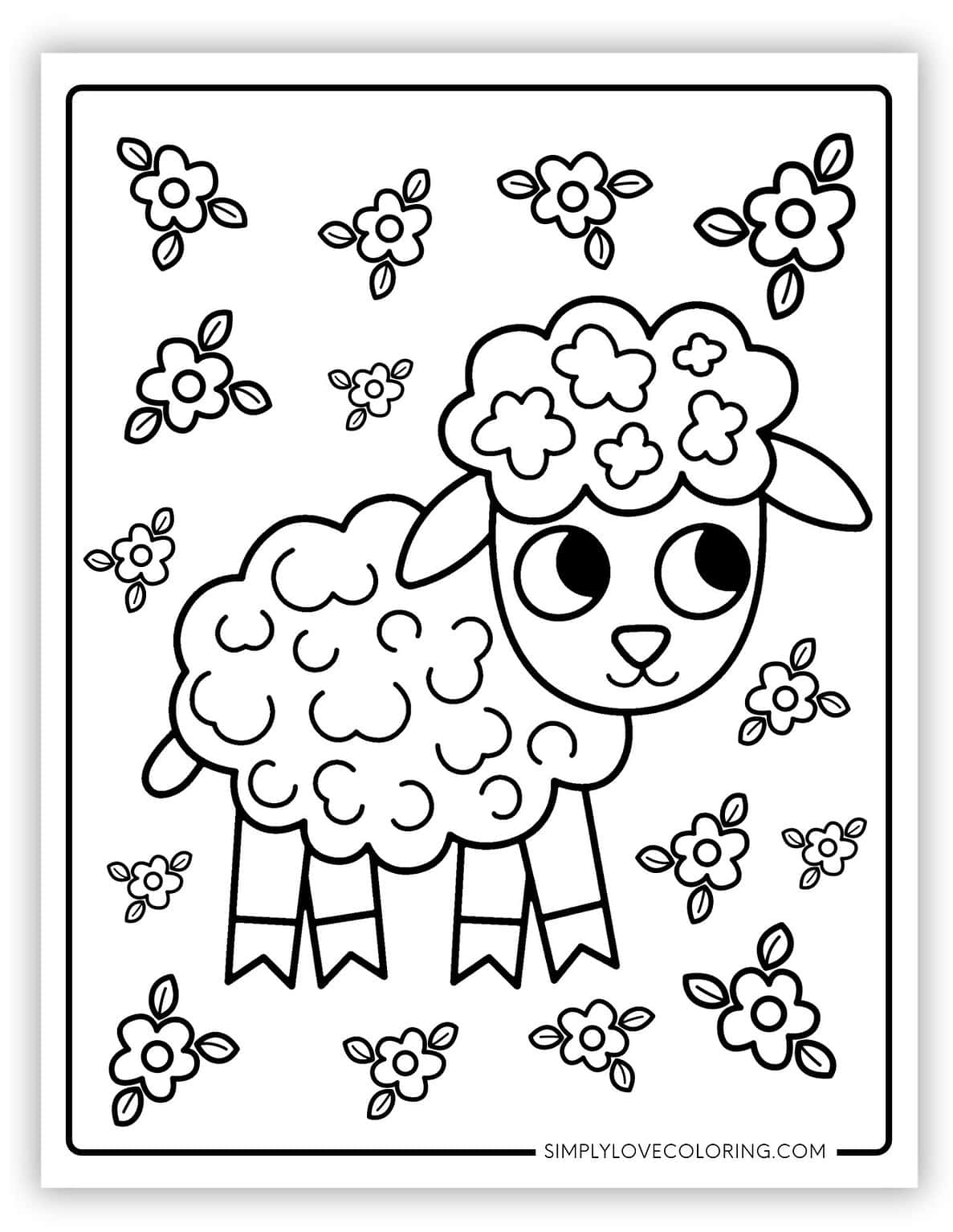 20 Sheep Coloring Pages (Free PDF Printables) - Simply Love Coloring