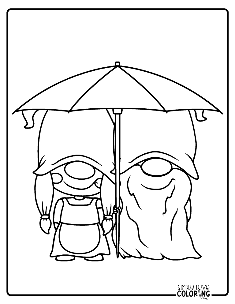 Gnome Coloring Pages (Free PDF Printables) - Simply Love Coloring