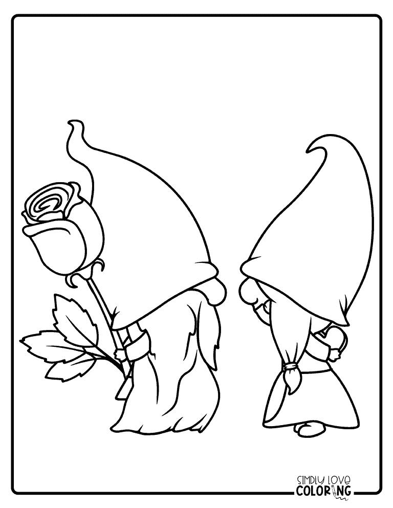 38 Gnome Coloring Pages (Free PDF Printables) - Simply Love Coloring