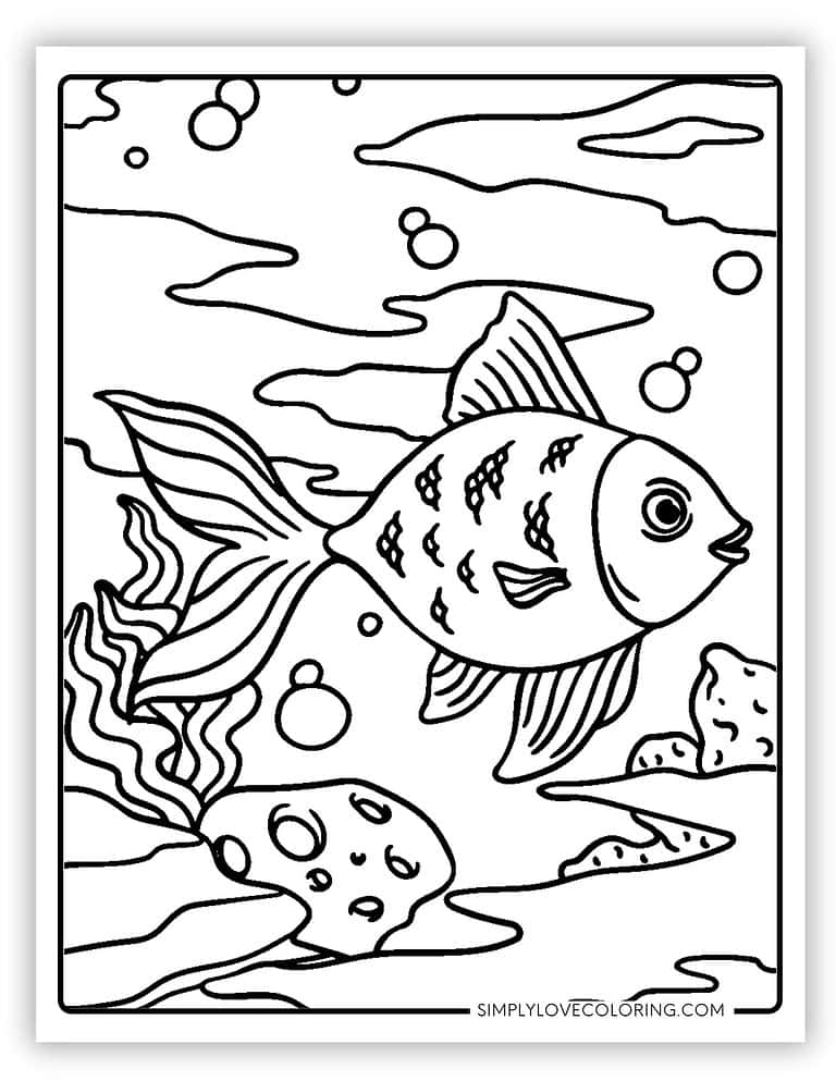 37 Goldfish Coloring Pages (Free PDF Printables) - Simply Love Coloring