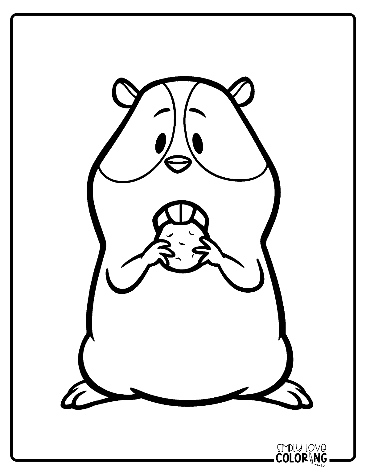 23 Cute Hamster Coloring Pages (Free PDF Printables) - Simply Love Coloring