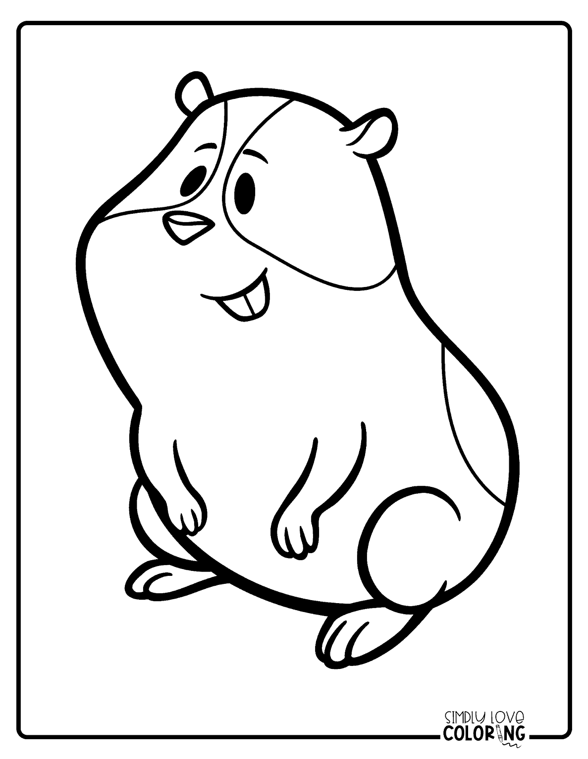 23 Cute Hamster Coloring Pages (Free PDF Printables) - Simply Love Coloring