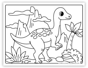 41 Mysterious Dinosaur Coloring Pages (Free PDF Printables) - Simply ...