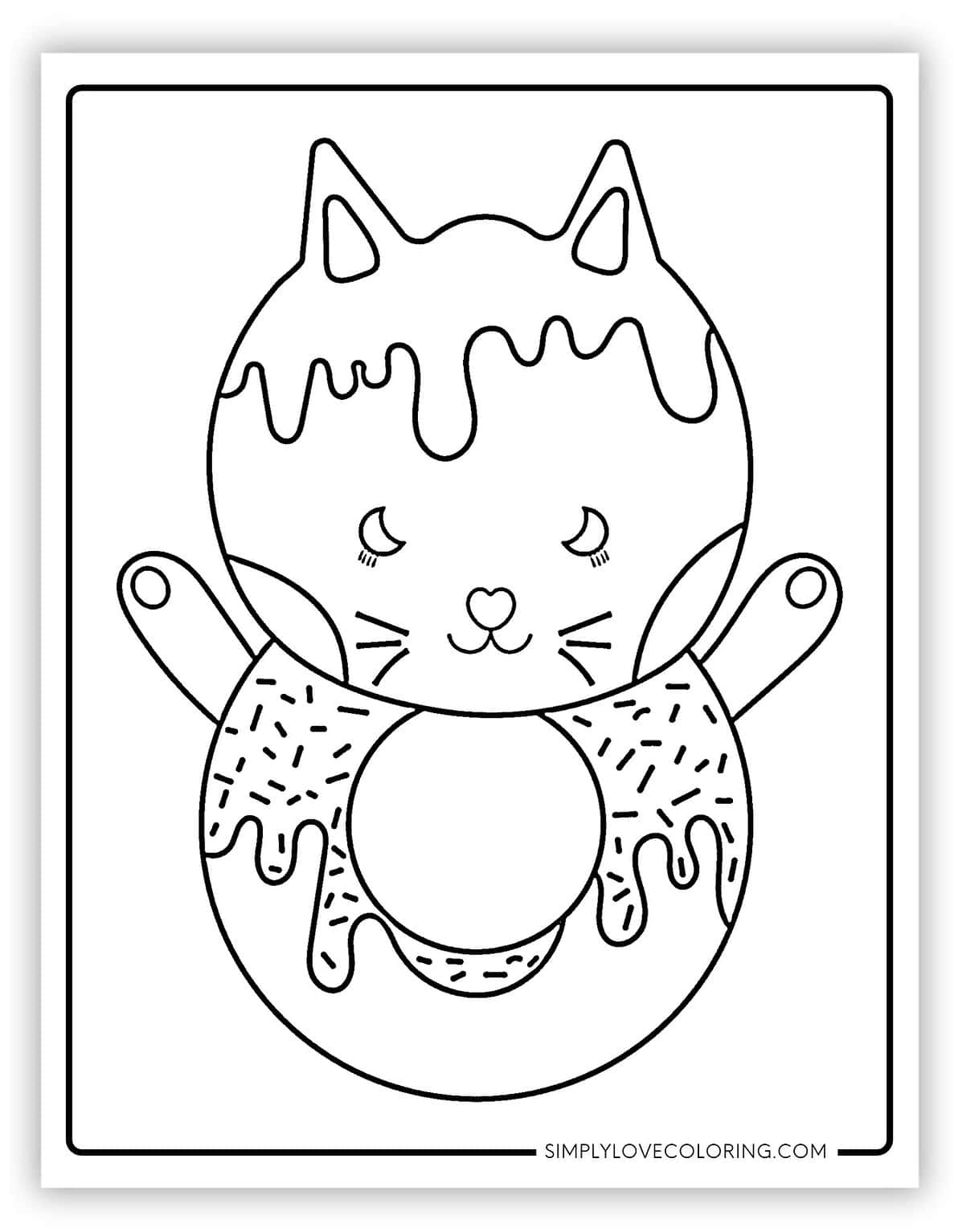 29 Donut Coloring Pages (Free PDF Printables) - Simply Love Coloring
