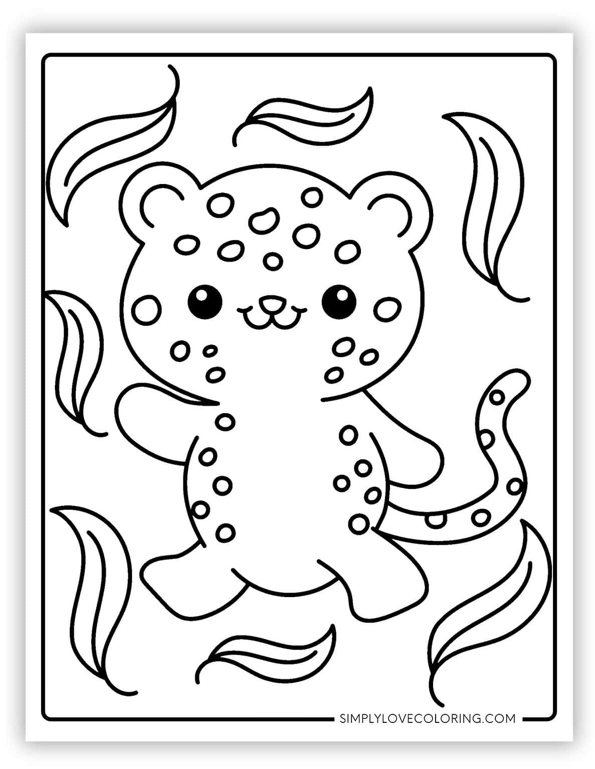 24 Leopard Coloring Pages (Free PDF Printables) - Simply Love Coloring