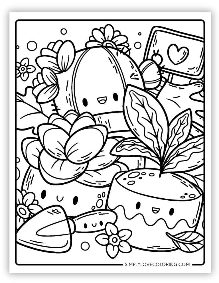 31 Pretty Plants Coloring Pages (Free PDF Printables) - Simply Love ...