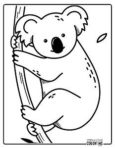 14 Koala Bear Coloring Pages (Free PDF Printables) - Simply Love Coloring