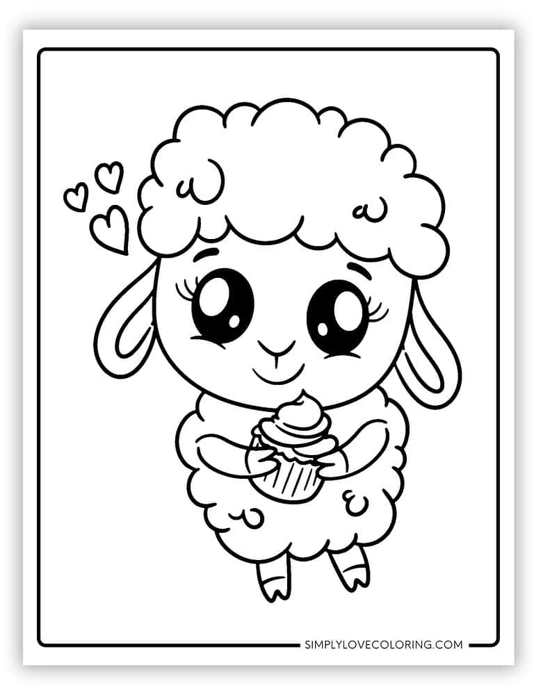 42 Lamb Coloring Pages (Free PDF Printables) - Simply Love Coloring