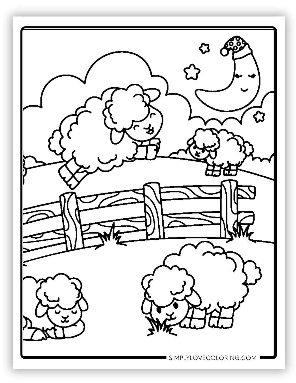 42 Lamb Coloring Pages (Free PDF Printables) - Simply Love Coloring