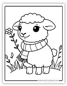 42 Lamb Coloring Pages (Free PDF Printables) - Simply Love Coloring