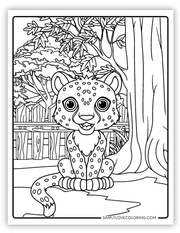 24 Leopard Coloring Pages (Free PDF Printables) - Simply Love Coloring