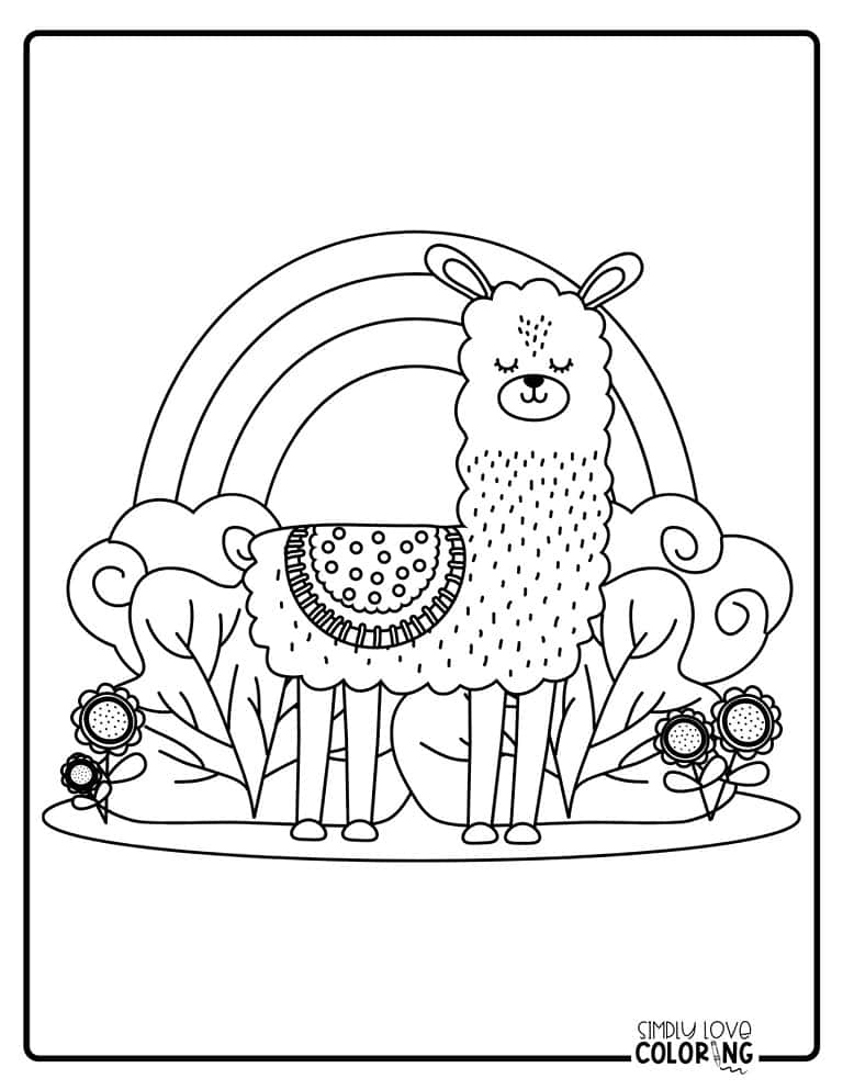 19 Llama Coloring Pages (Free PDF Printables) - Simply Love Coloring