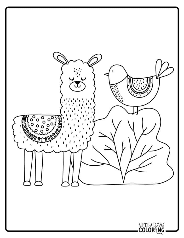 19 Llama Coloring Pages (Free PDF Printables) - Simply Love Coloring