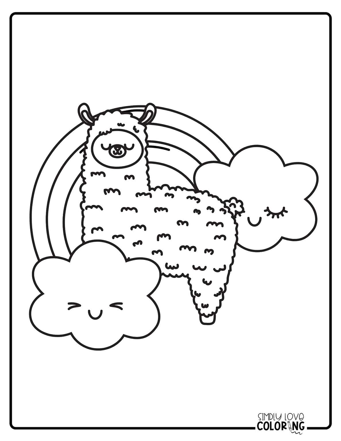 19 Llama Coloring Pages (Free PDF Printables) - Simply Love Coloring