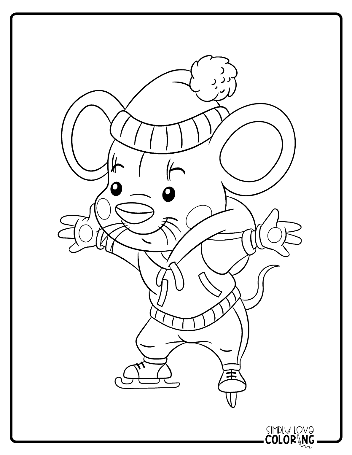 13 Cute Mice Coloring Pages (Free PDF Printables) - Simply Love Coloring