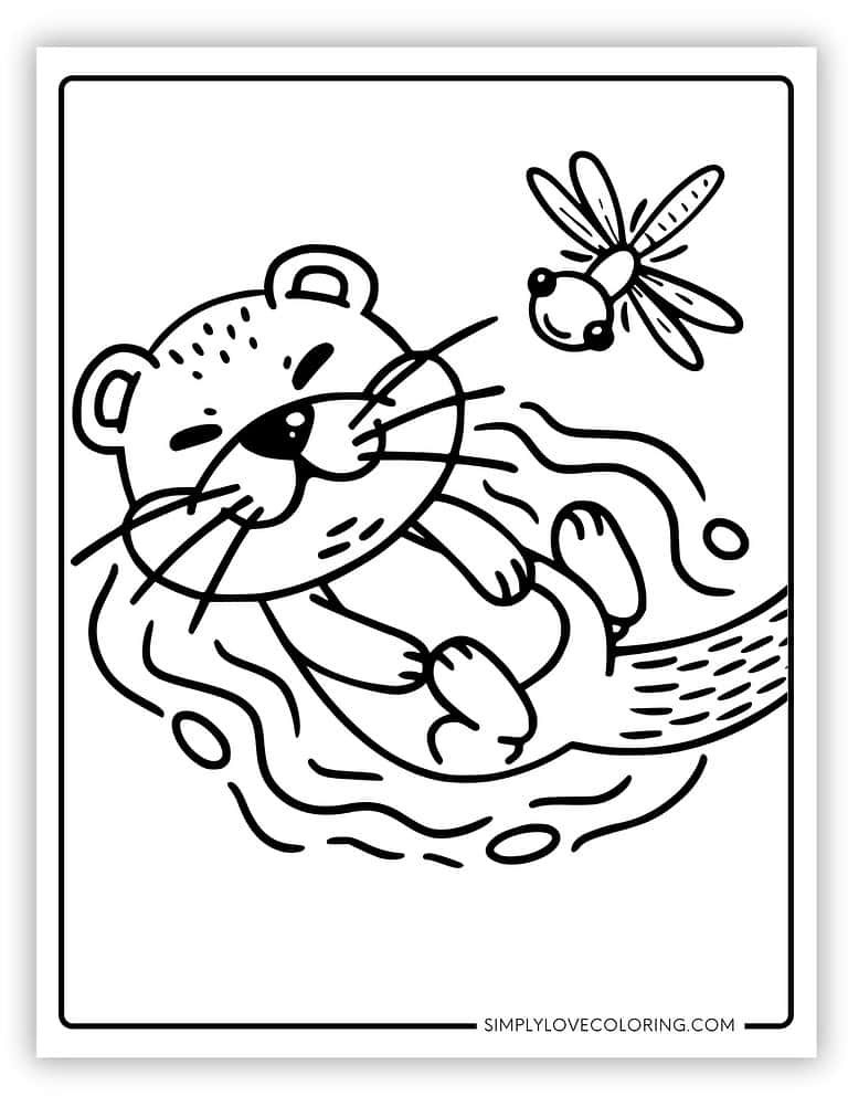 27 Otter Coloring Pages (Free PDF Printables) - Simply Love Coloring