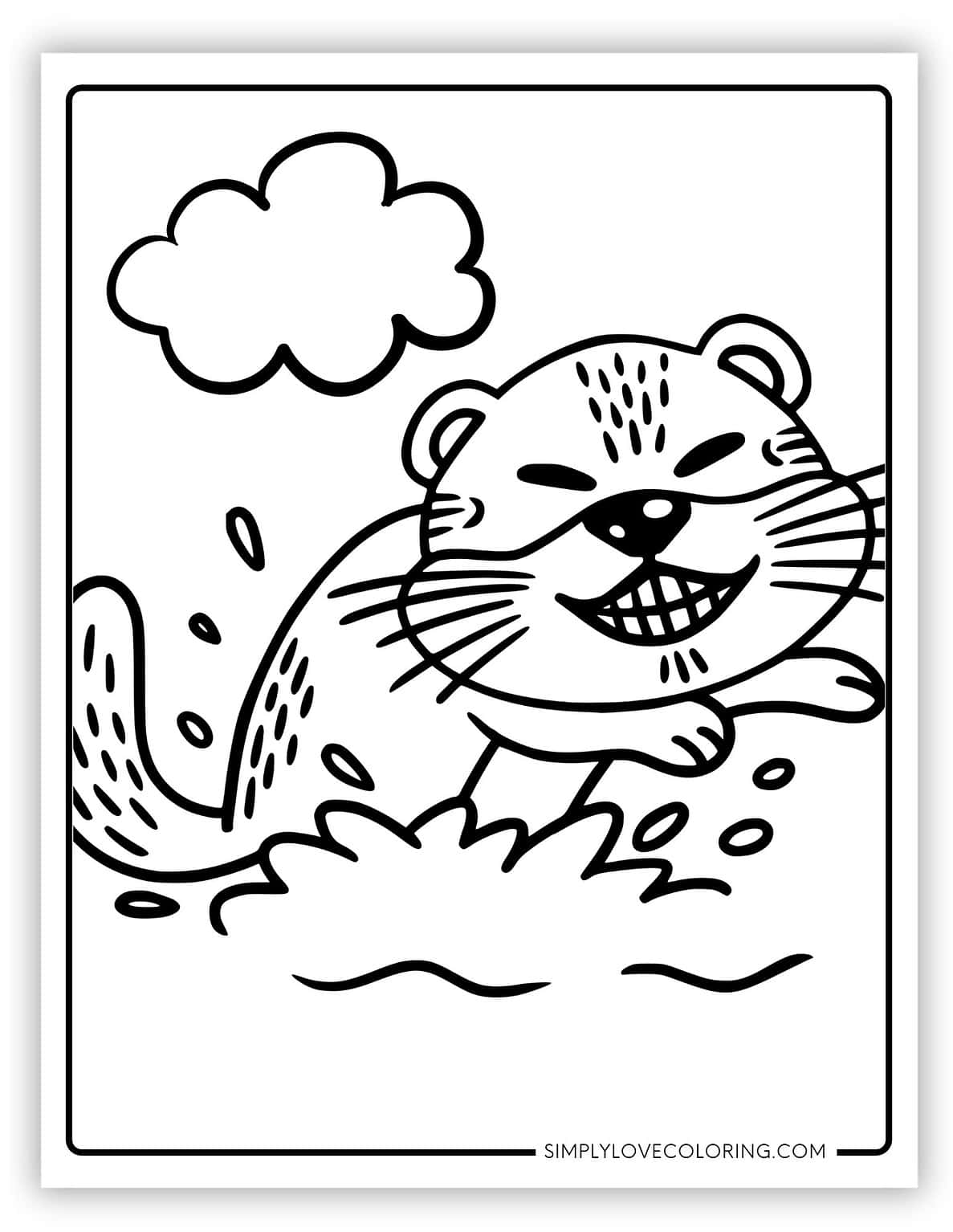 27 Otter Coloring Pages (Free PDF Printables) - Simply Love Coloring