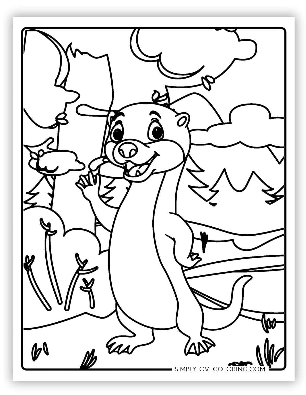 27 Otter Coloring Pages (Free PDF Printables) - Simply Love Coloring