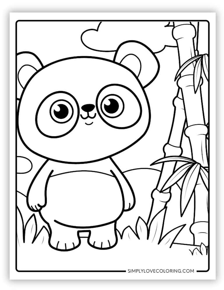 Cute Panda Bear Coloring Pages (Free PDF Printables) - Simply Love Coloring