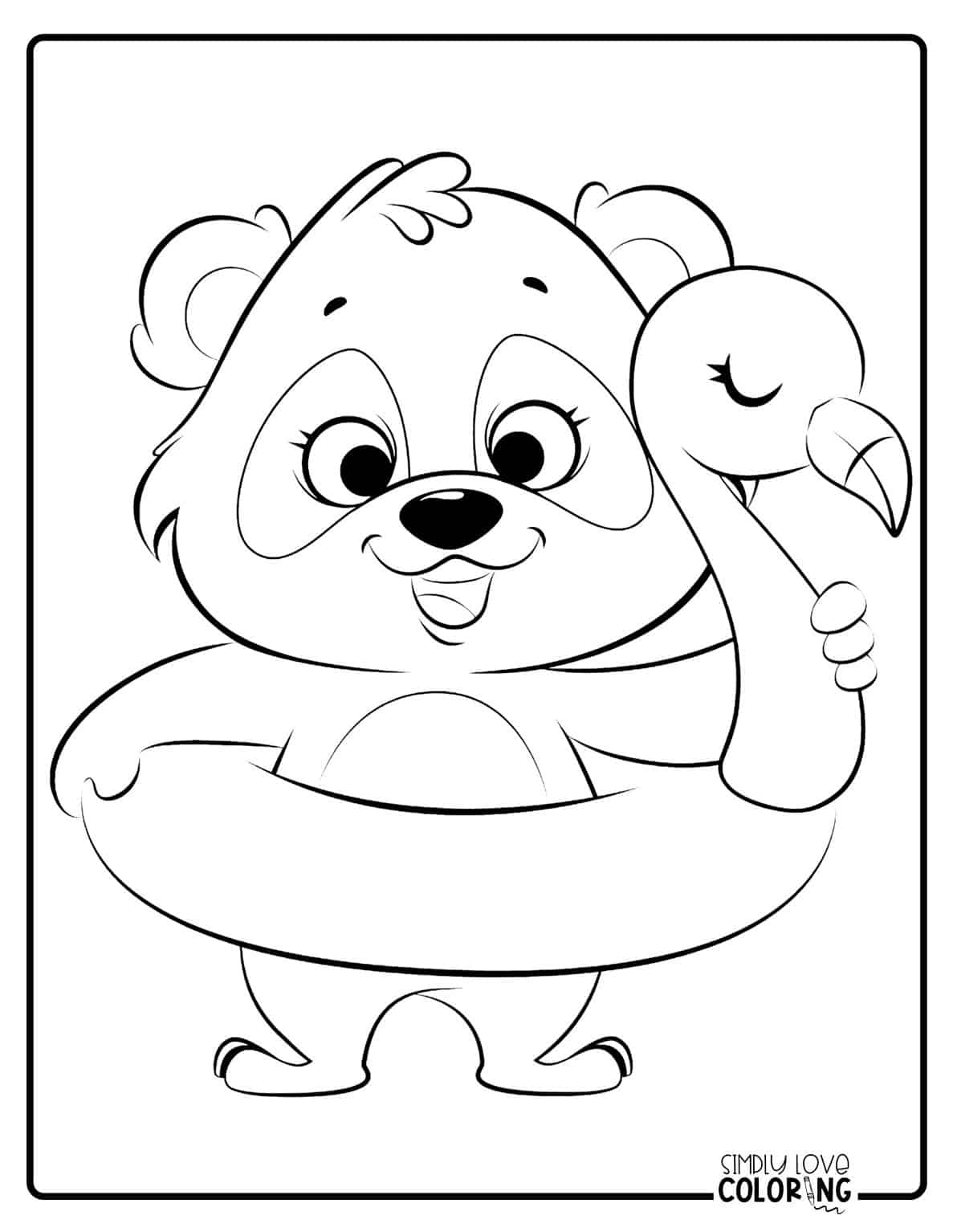 Cute Panda Bear Coloring Pages (Free PDF Printables) - Simply Love Coloring