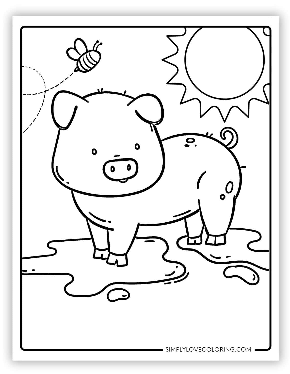 Pig Coloring Pages (Free PDF Printables) - Simply Love Coloring