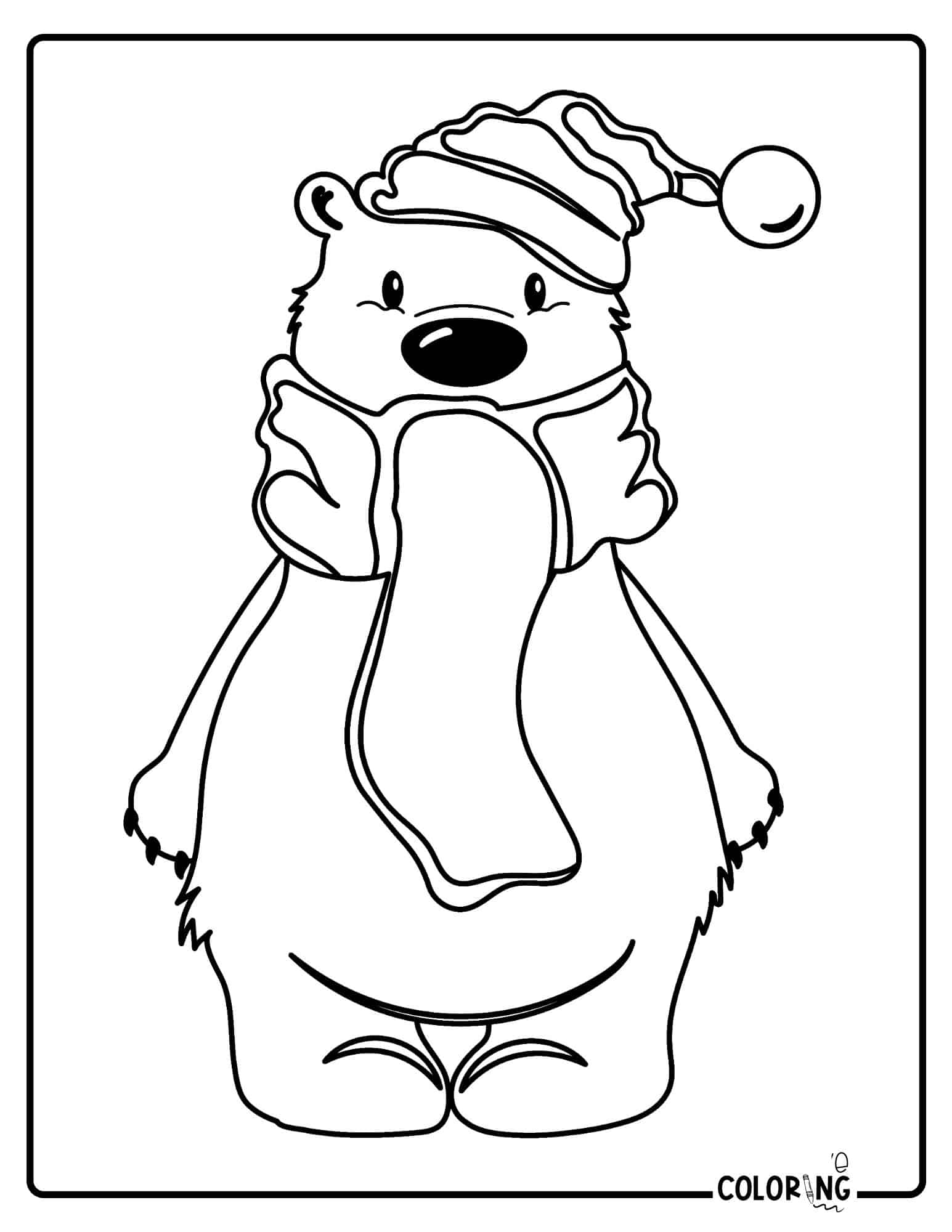 Polar Bear Coloring Pages (Free PDF Printables) - Simply Love Coloring