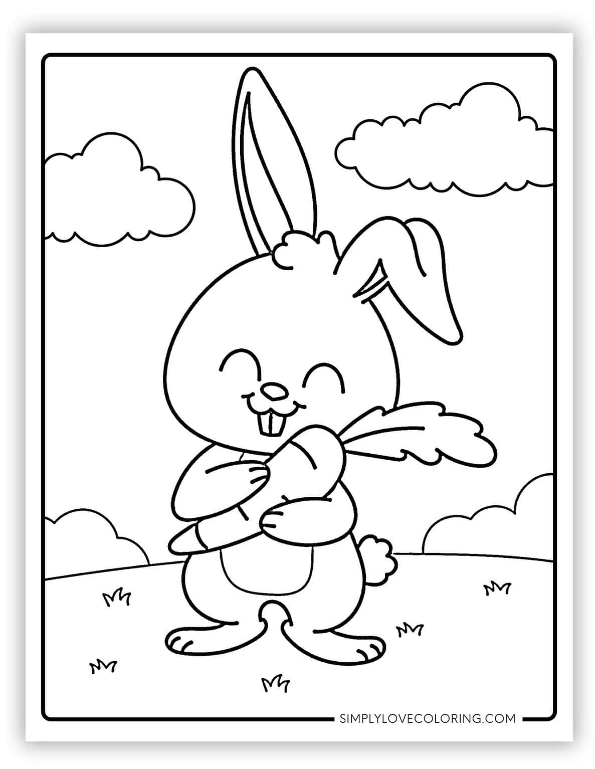 57 Cute Rabbit Coloring Pages (Free PDF Printables) - Simply Love Coloring