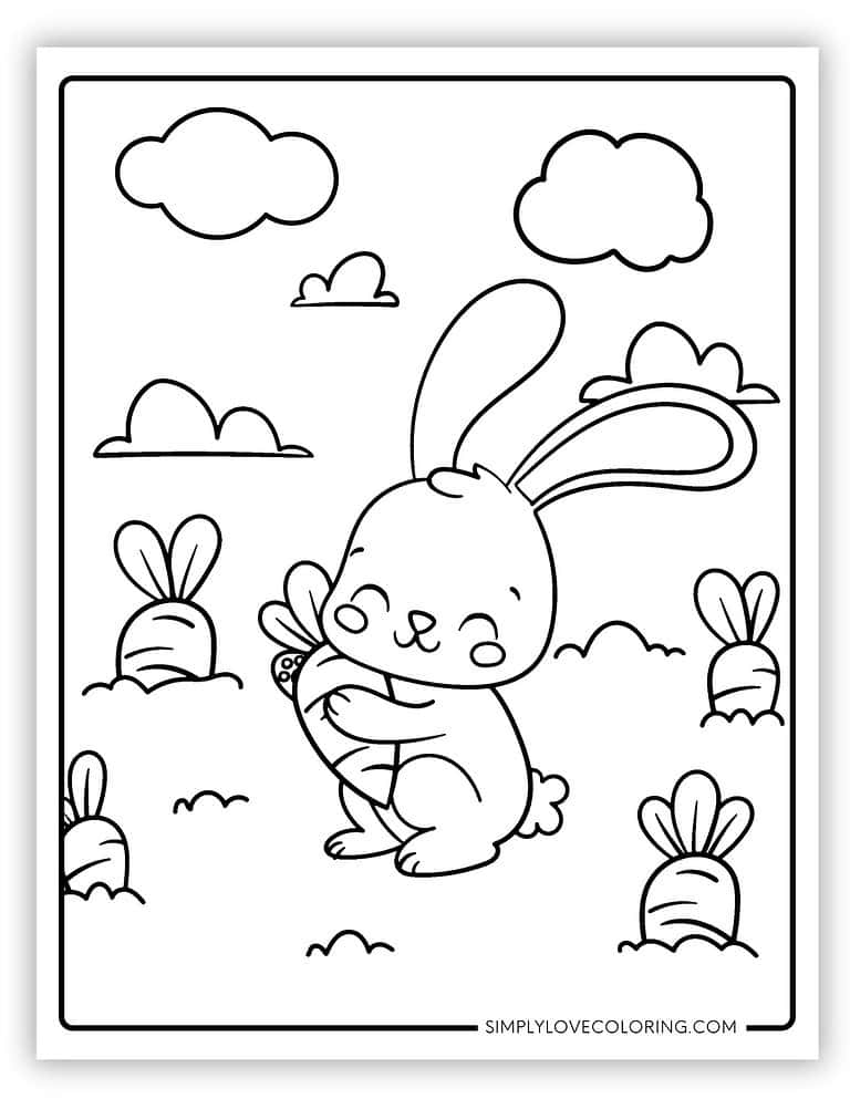57 Cute Rabbit Coloring Pages (Free PDF Printables) - Simply Love Coloring