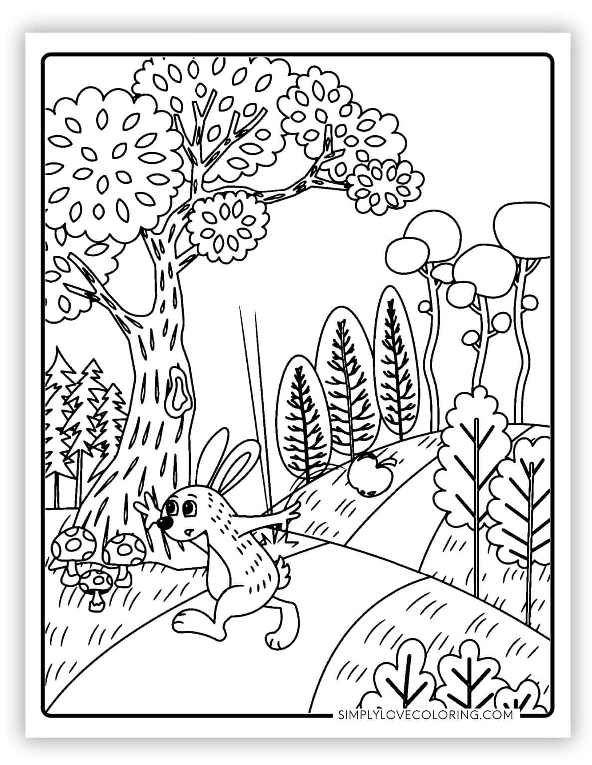 Forest Coloring Pages (Free PDF Printables) - Simply Love Coloring