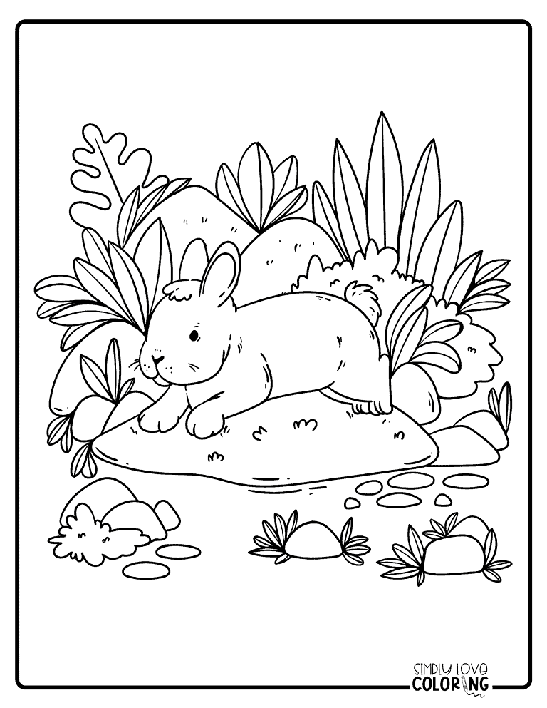 Rabbit Coloring Pages (Free PDF Printables) - Simply Love Coloring