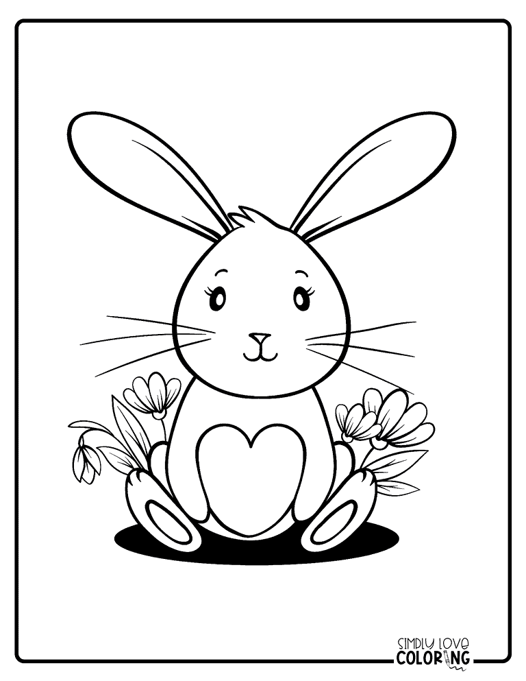 Rabbit Coloring Pages (Free PDF Printables) - Simply Love Coloring