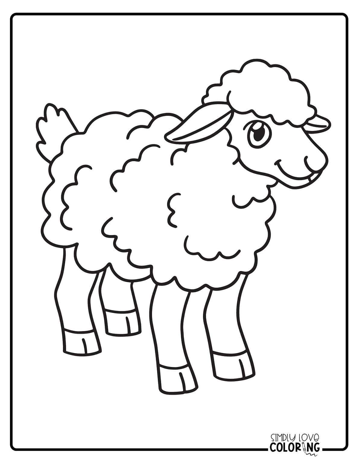 20 Sheep Coloring Pages (Free PDF Printables) - Simply Love Coloring