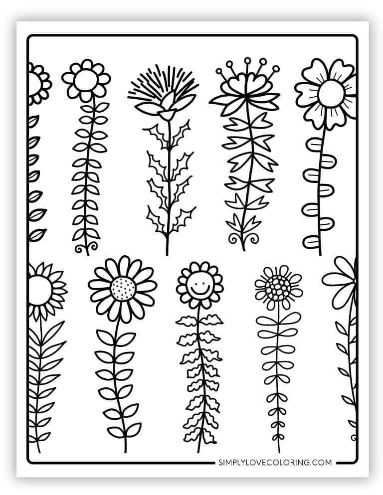 31 Pretty Plants Coloring Pages (Free PDF Printables) - Simply Love ...