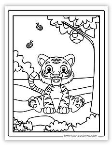 19 Tiger Coloring Pages (Free PDF Printables) - Simply Love Coloring