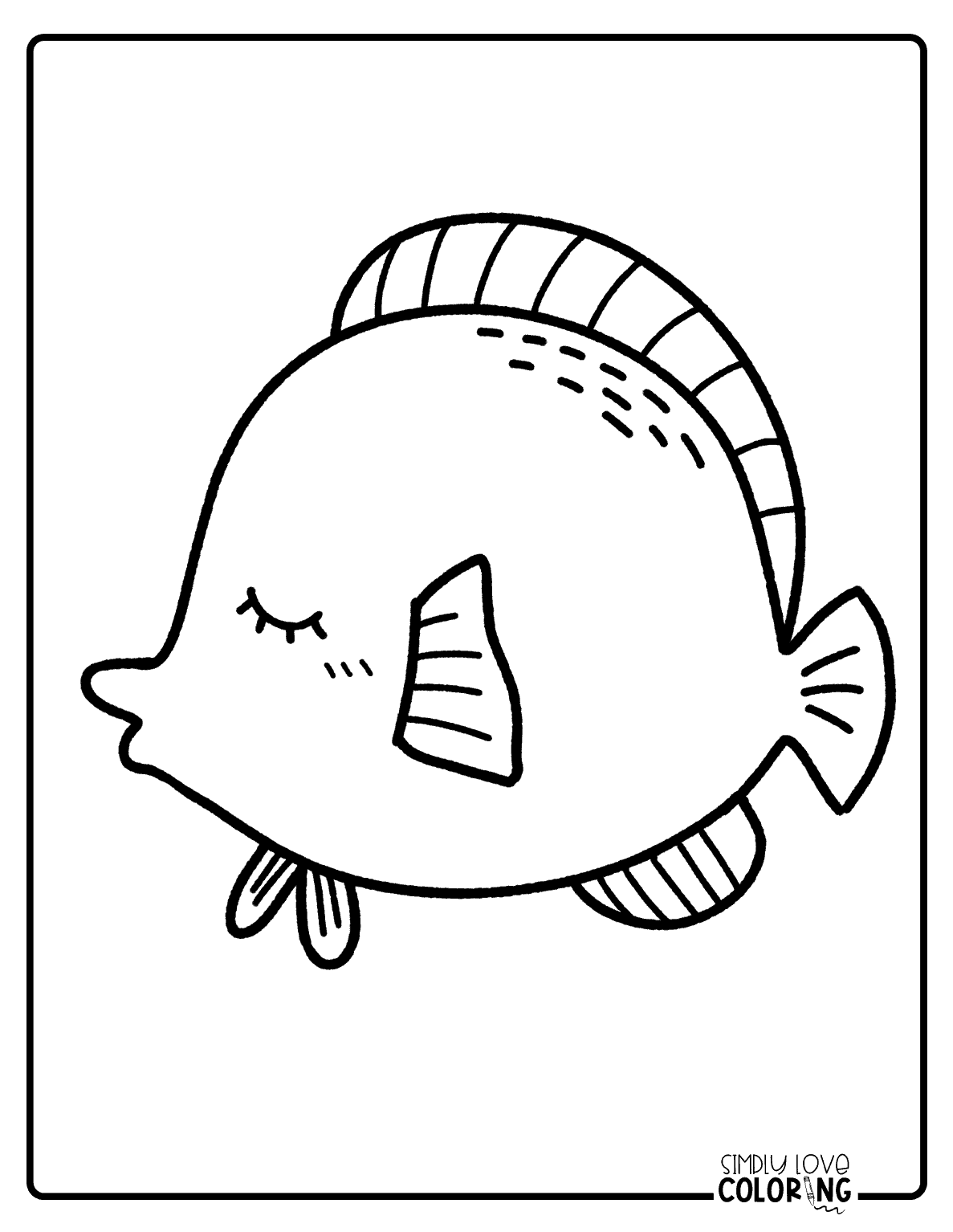 34 Interesting Fish Coloring Pages (Free PDF Printables) - Simply Love ...