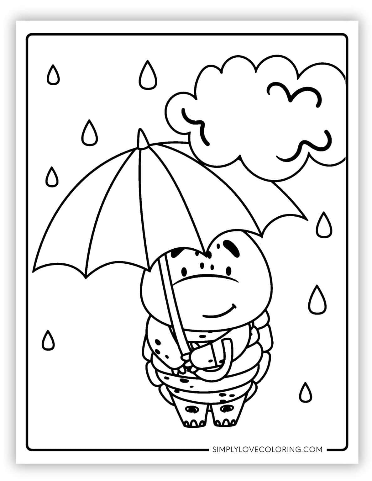 35 Rain Coloring Pages (Free PDF Printables) - Simply Love Coloring
