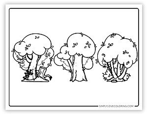 Forest Coloring Pages (Free PDF Printables) - Simply Love Coloring