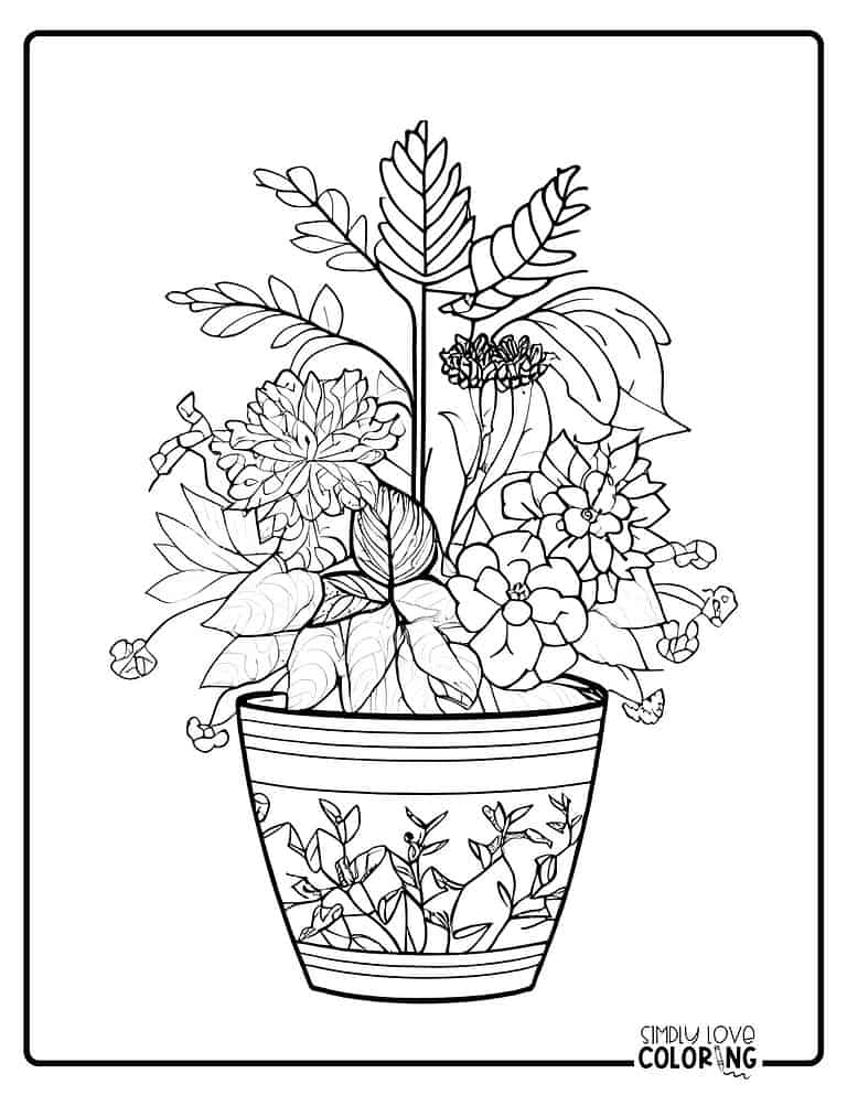 31 Pretty Plants Coloring Pages (Free PDF Printables) - Simply Love ...