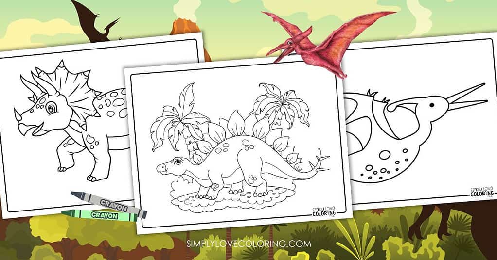 41 Mysterious Dinosaur Coloring Pages (Free PDF Printables) - Simply ...