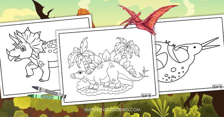 41 Mysterious Dinosaur Coloring Pages (Free PDF Printables) - Simply ...