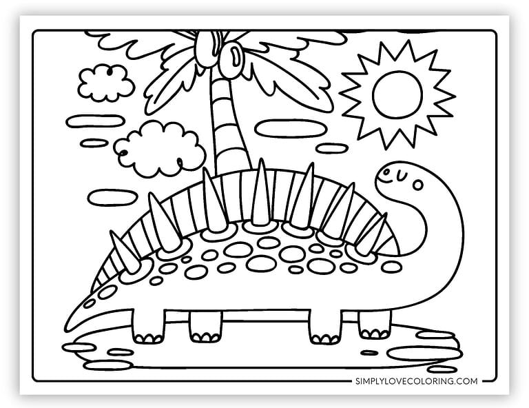 41 Mysterious Dinosaur Coloring Pages (Free PDF Printables) - Simply ...
