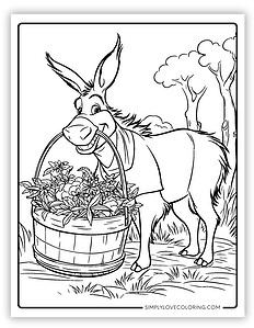 21 Cute Donkey Coloring Pages (Free PDF Printables) - Simply Love Coloring